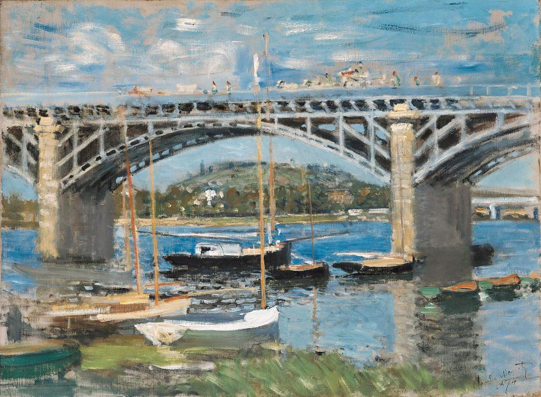 Seinebrücke bei Argenteuil von Claude Monet